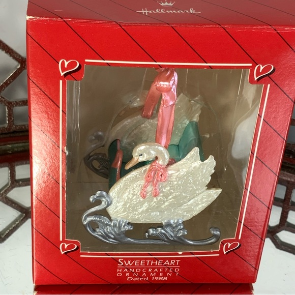 Hallmark | Holiday | Swan Hallmark Ornament Vintage Dated 988 ...